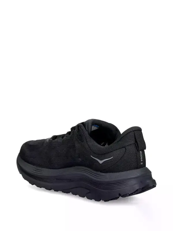 HOKA® Kawana 3 Mesh Panelled Sneakers - Black