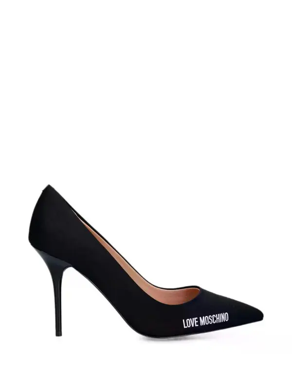 Moschino Logo-print Pointed-toe Pumps