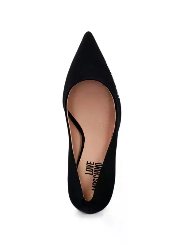 Moschino Logo-print Pointed-toe Pumps
