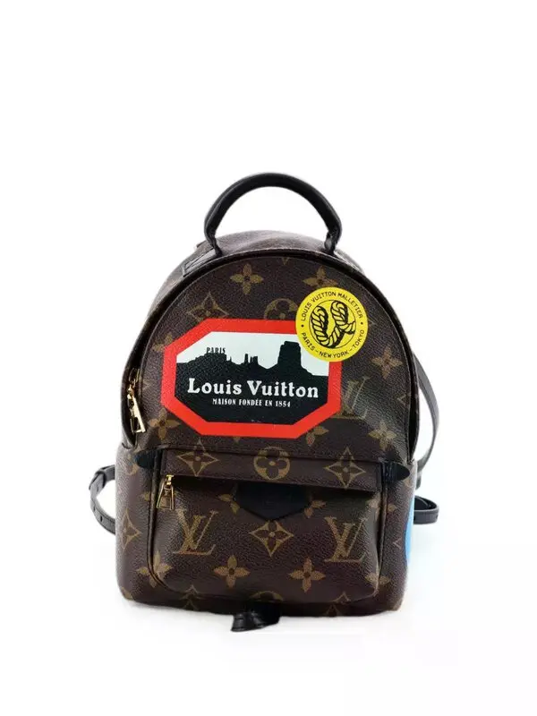 LOUIS VUITTON Palm Springs Limited Edition World Tour Monogram Canvas Mini Backpack - Brown