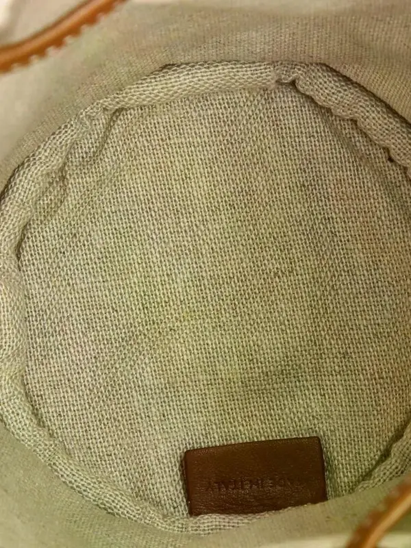 Celine Drawstring Triomphe Canvas Micro Bucket Bag