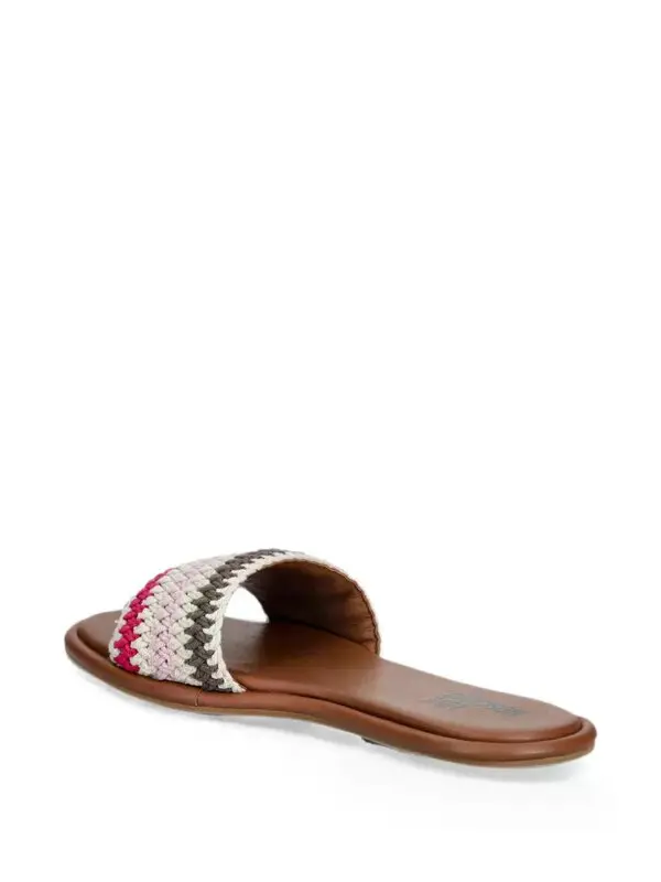 Moschino Crochet-knit Logo-plaque Sandals