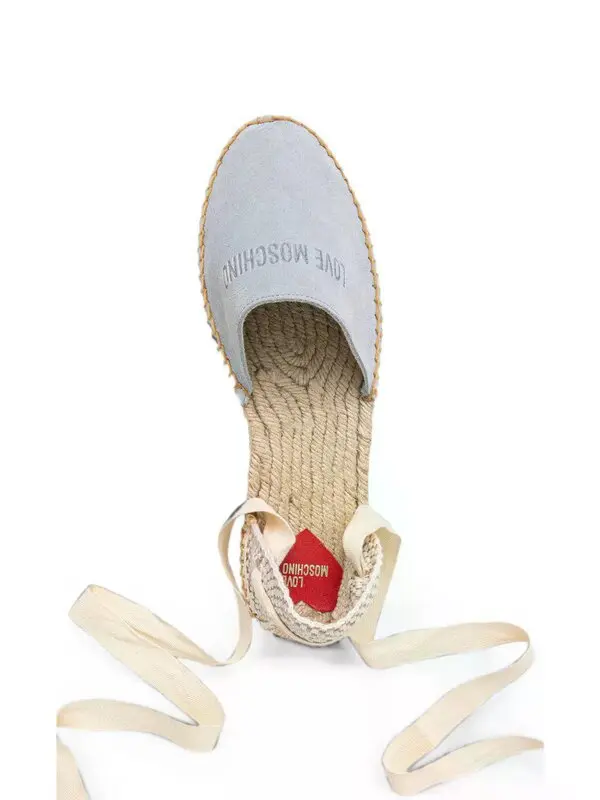 Moschino Logo-detailed Tie-fastening Espadrilles