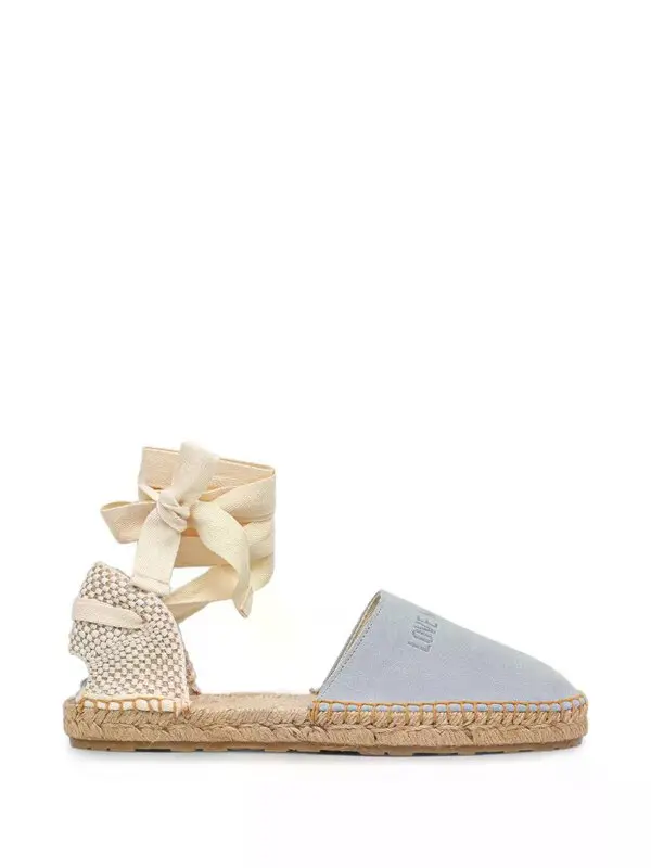 Moschino Tie-fastening Espadrilles - Blue