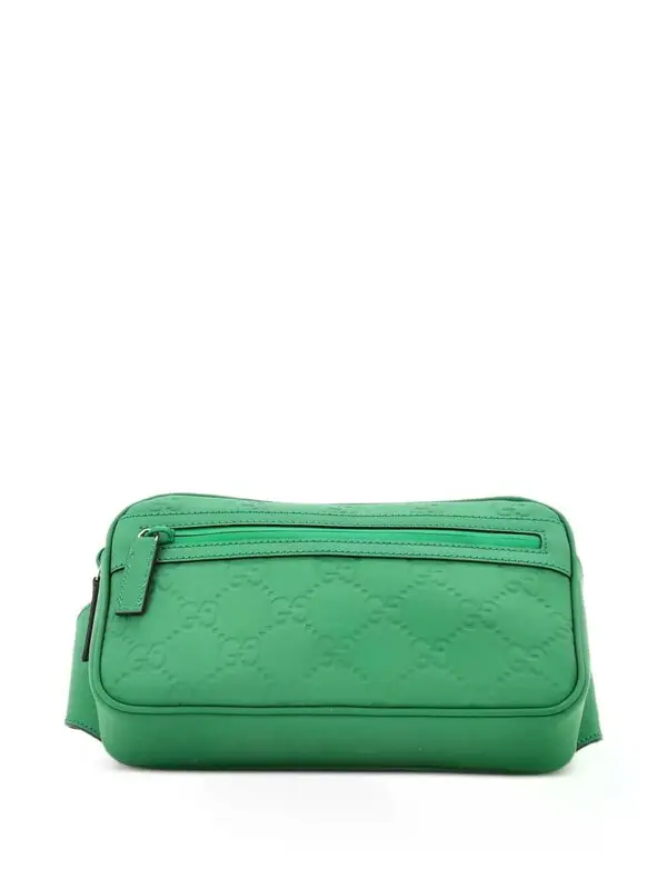 Gucci Gg Rubber Effect Leather Belt Bag