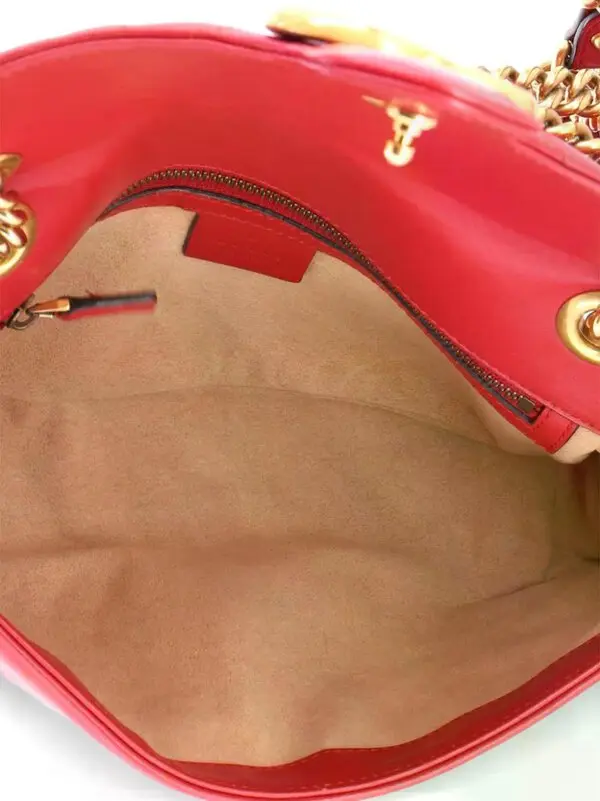 Gucci Matelasse Leather Shoulder Bag - Red