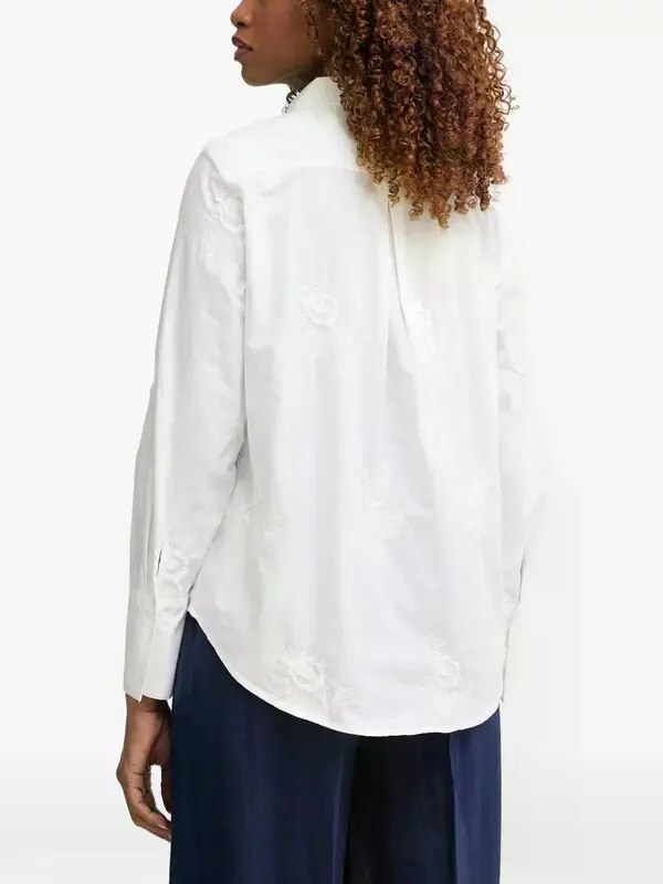 PEDRO DEL HIERRO Embroidered Long-sleeve Shirt