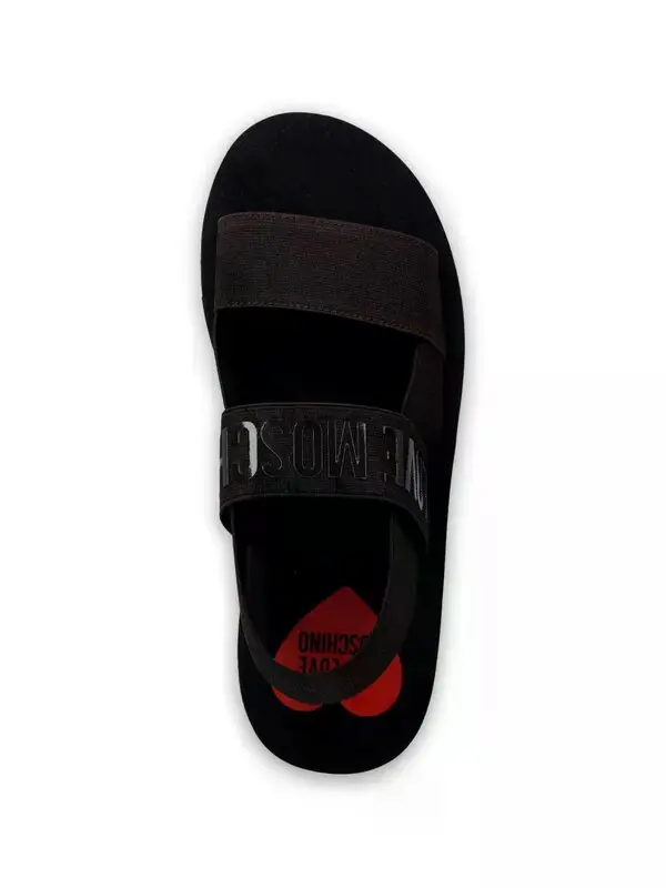 Moschino Elasticated Logo Sandals