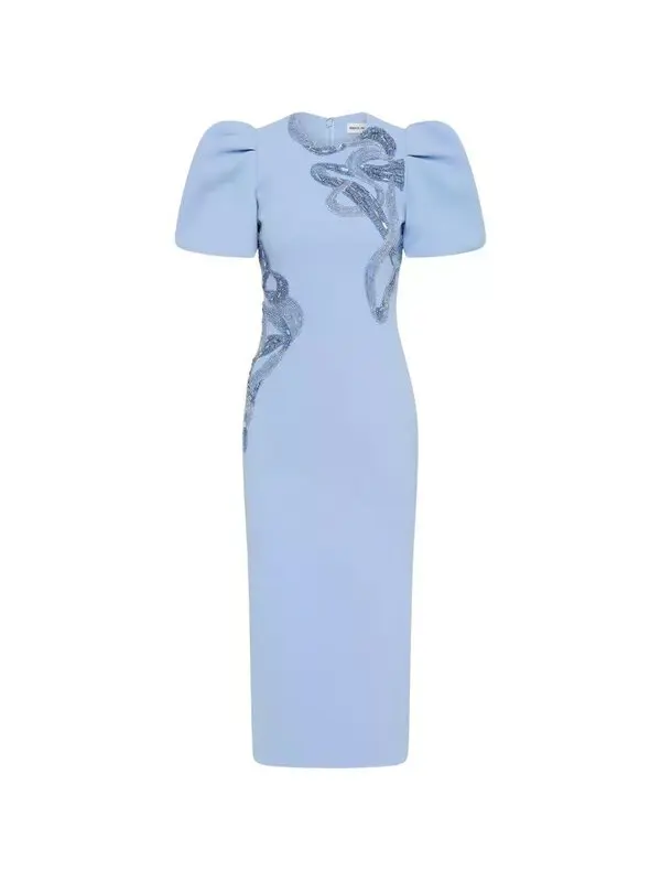 Rebecca Vallance Embellished Midi Dress - Blue