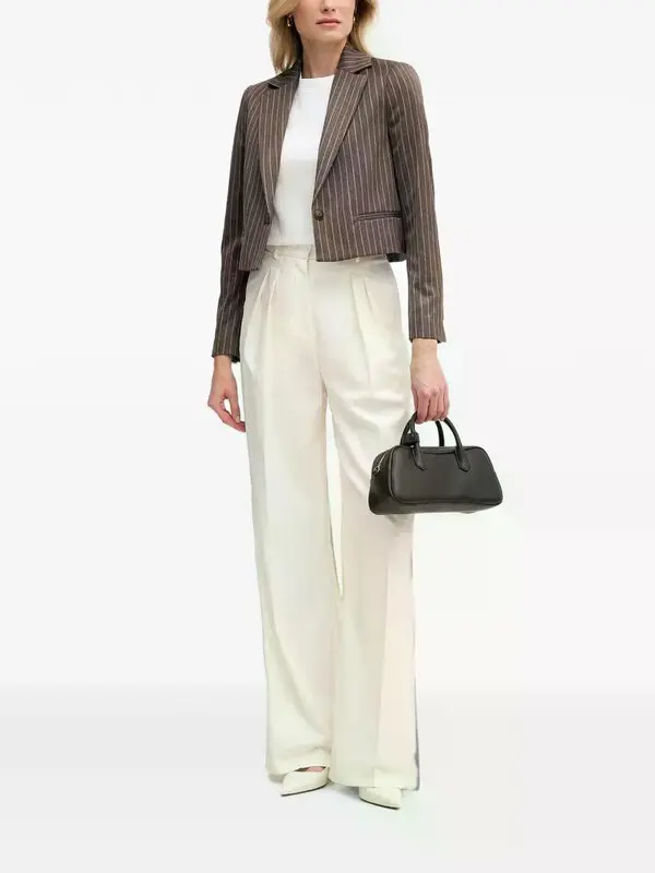 PEDRO DEL HIERRO Pinstripe-pattern Cropped Blazer