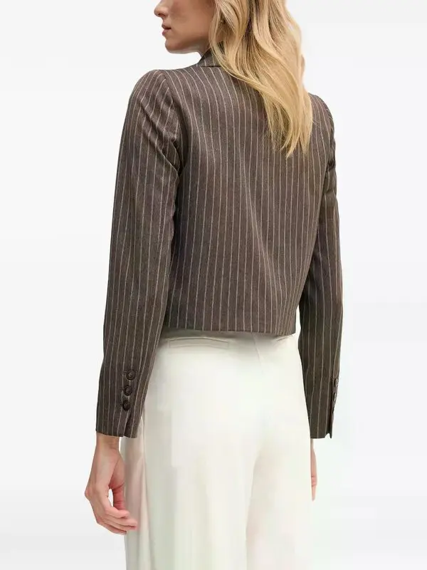 PEDRO DEL HIERRO Pinstripe Cropped Blazer