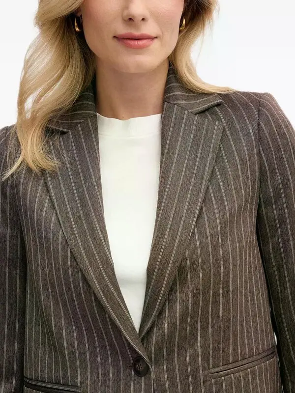 PEDRO DEL HIERRO Pinstripe Cropped Blazer