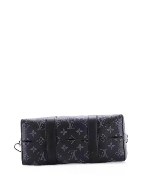 LOUIS VUITTON City Keepall Bag Reverse Monogram Eclipse Canvas Crossbody Bag - Black