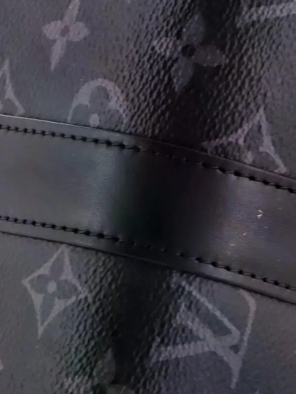 LOUIS VUITTON City Keepall Bag Reverse Monogram Eclipse Canvas Crossbody Bag - Black