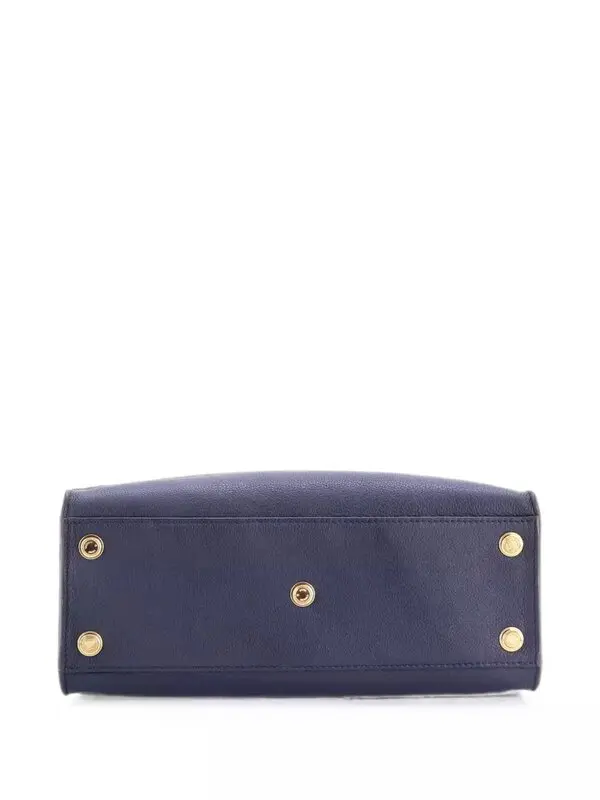 LOUIS VUITTON On My Side Leather With Monogram Canvas Mm Tote Bag