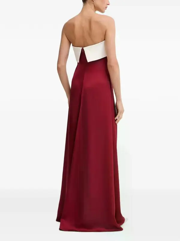 PEDRO DEL HIERRO Strapless Two-tone Maxi Dress