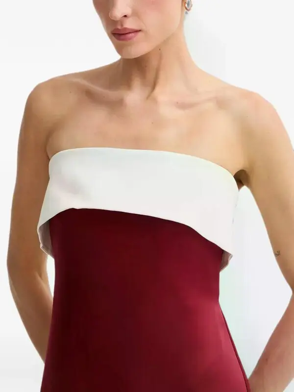 PEDRO DEL HIERRO Strapless Two-tone Maxi Dress