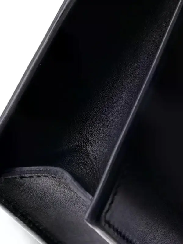 Saint Laurent Classic Monogram Tassel Chain Wallet Leather Crossbody Bag - Black