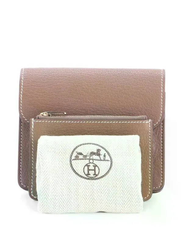 Hermès Roulis Slim Wallet Chevre Mysore Small Wallets - Grey