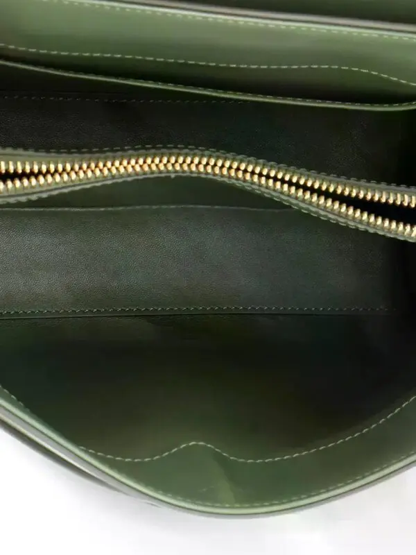 Celine 16 Top Handle Bag Smooth Calfskin Mini Satchel - Green