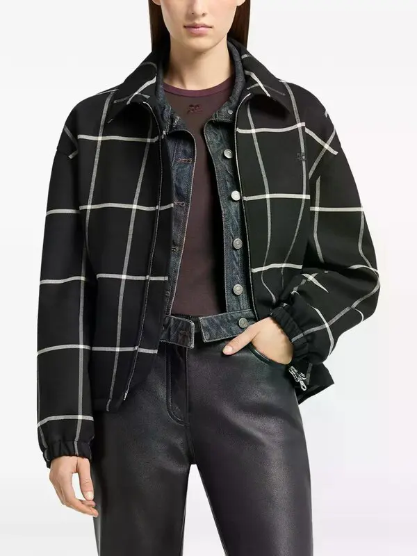 COURREGES Checked-pattern Bomber Jacket