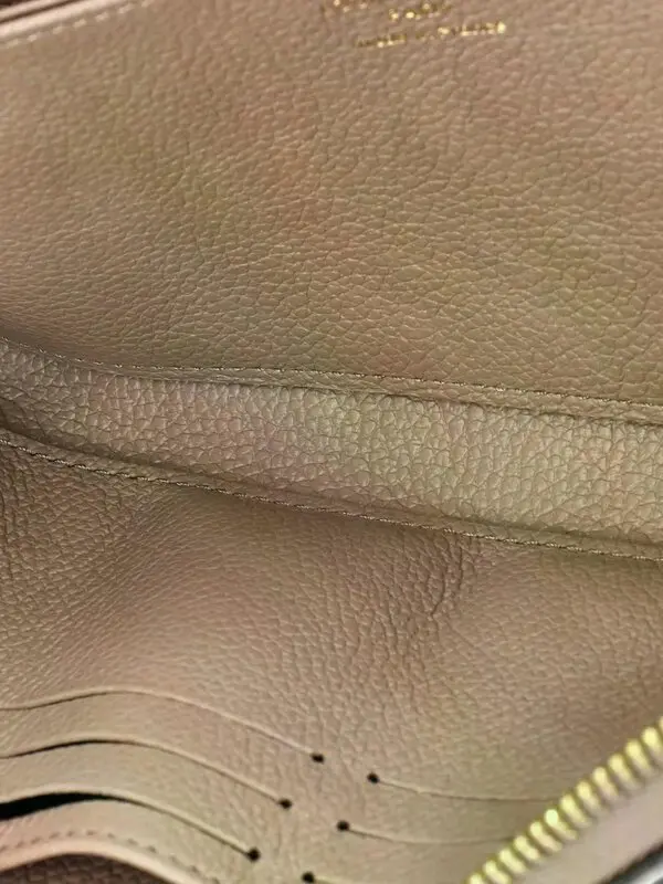 LOUIS VUITTON Zippy Wallet Bicolor Monogram Empreinte Giant Small Wallets - Neutrals