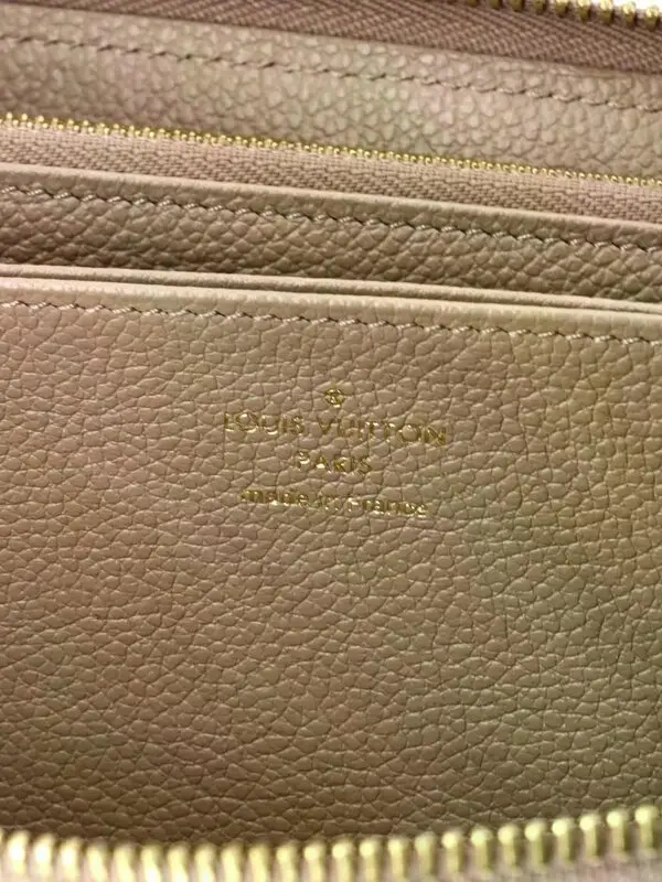 LOUIS VUITTON Zippy Wallet Bicolor Monogram Empreinte Giant Small Wallets - Neutrals