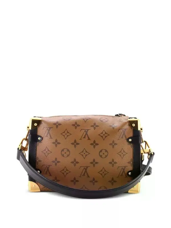LOUIS VUITTON Side Trunk Handbag Limited Edition Reverse Monogram Canvas Mm Shoulder Bag