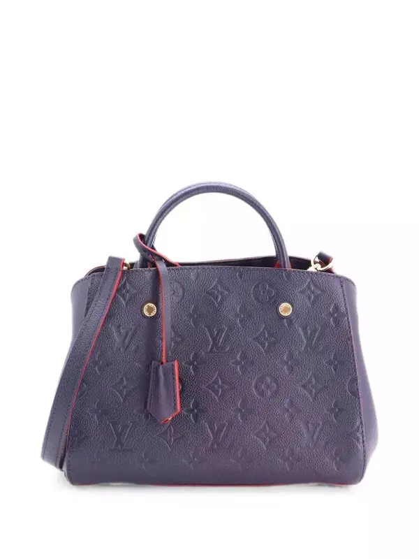 LOUIS VUITTON Montaigne Handbag Monogram Empreinte Leather Bb Satchel