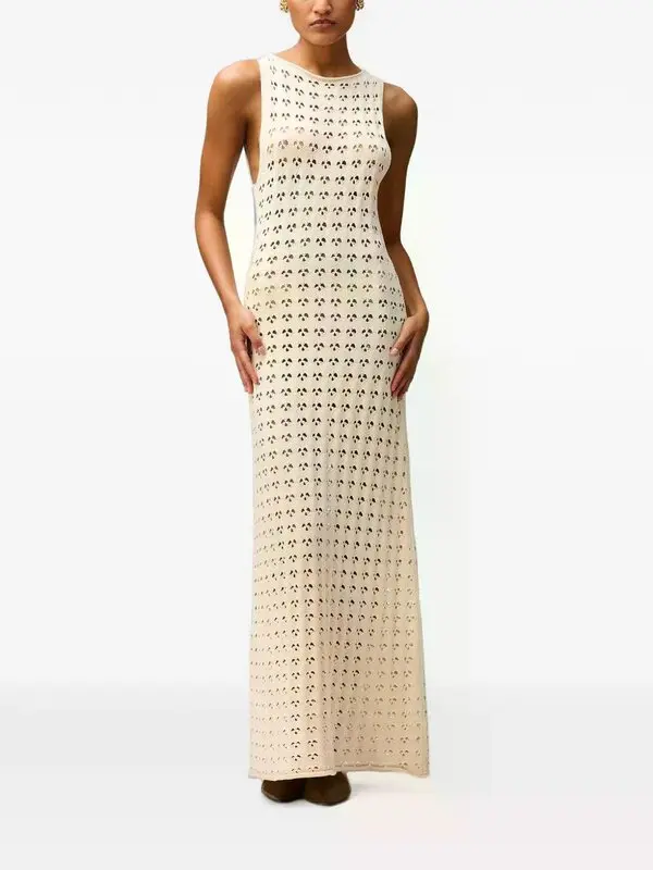 RETORI Openwork-stitch Shift Dress