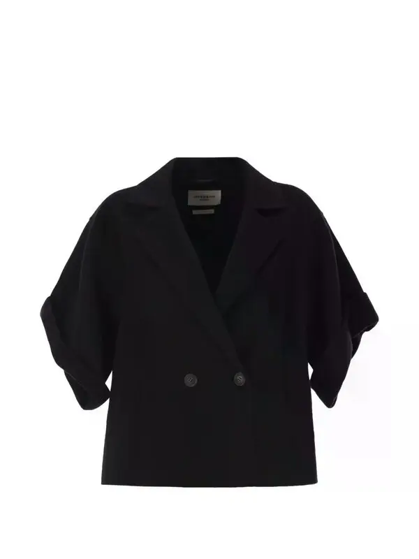 Max Mara Double-breasted Short-sleeve Jacket