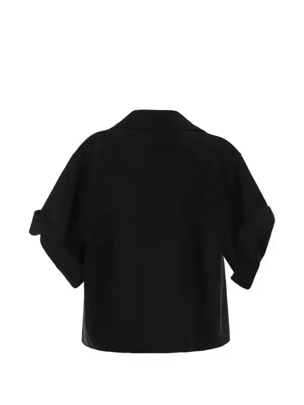 Max Mara Double-breasted Short-sleeve Jacket