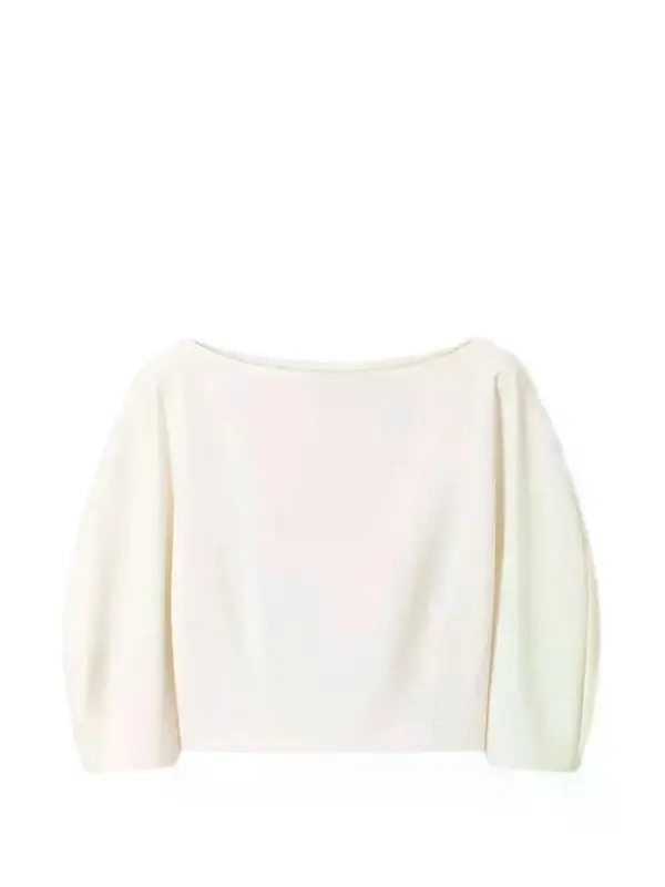 RETORI Retro Button-detailed Three-quarter Sleeve Top