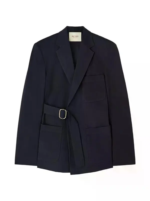RETORI Belted Denim-effect Jacket