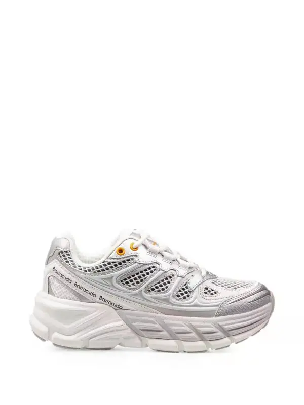 BARRACUDA Round-one Mesh-panel Sneakers - White