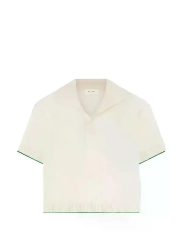 RETORI Contrast-trim Polo Shirt - Neutrals