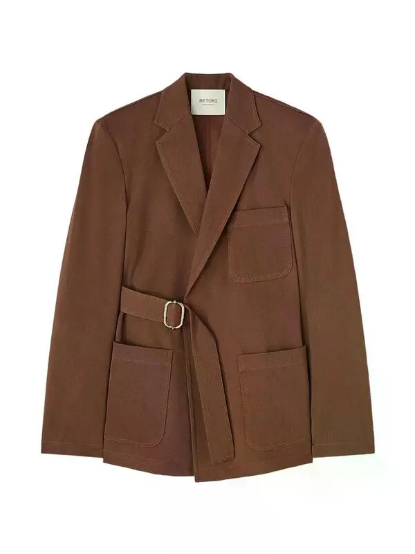RETORI Belted Denim-effect Jacket