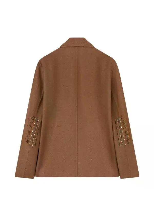 RETORI Double Finishing Bicolor With Needle Pin Detail Blazer