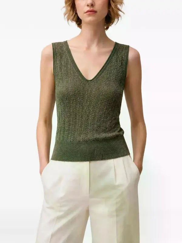 RETORI Jacquard-knit Top - Green