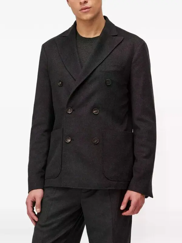 RETORI Double-breasted Patch-pocket Blazer