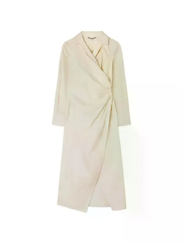 RETORI Draped Cotton-poplin Midi Dress