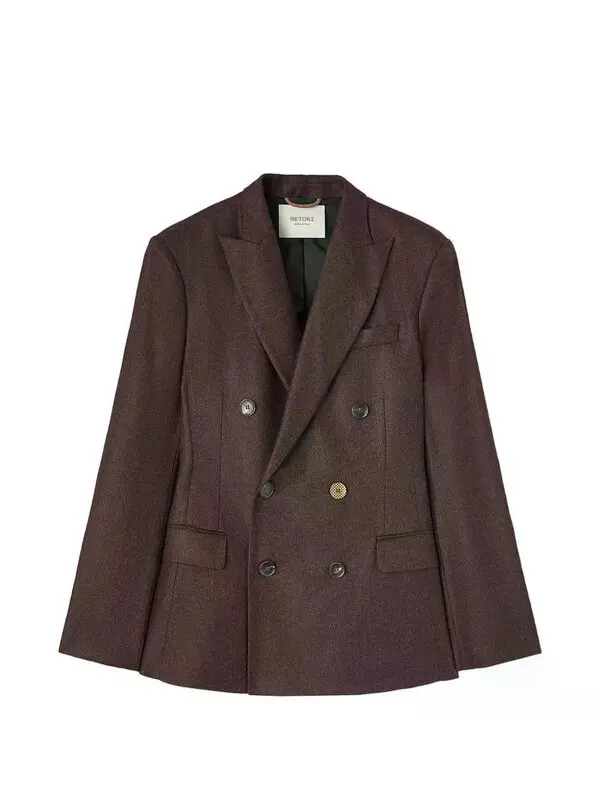 RETORI Double-breasted Peak-lapel Blazer