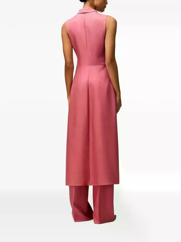 RETORI Silk Wrap Midi Dress