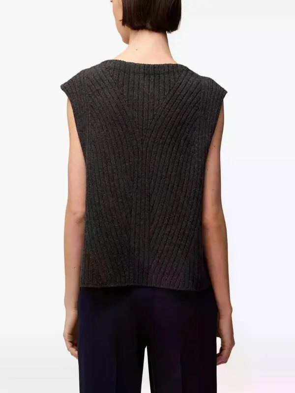 RETORI Ribbed-knit V-neck Vest