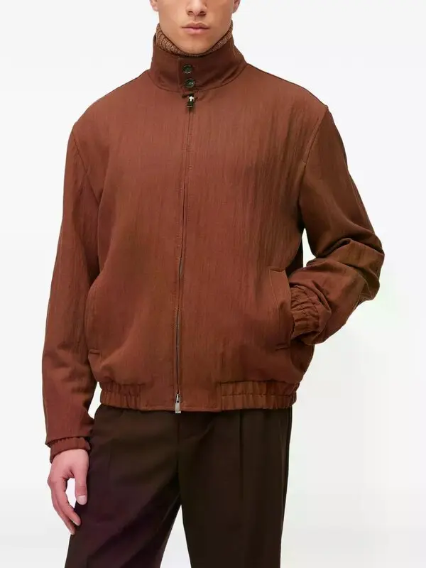 RETORI Wrinkled-effect Bomber Jacket