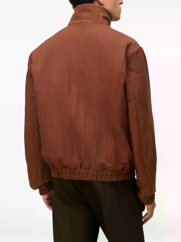 RETORI Wrinkled-effect Bomber Jacket