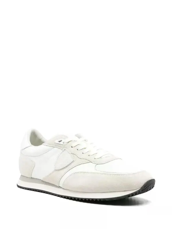 Philippe Model Blville Panelled Logo-patch Sneakers - White