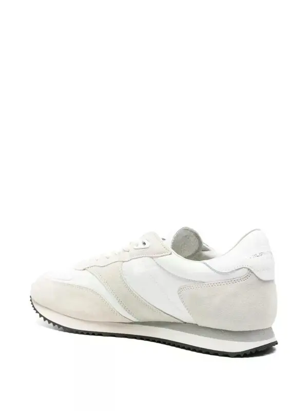 Philippe Model Blville Panelled Logo-patch Sneakers - White
