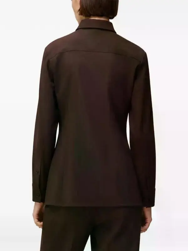 RETORI Fitted Jewel-button Shirt