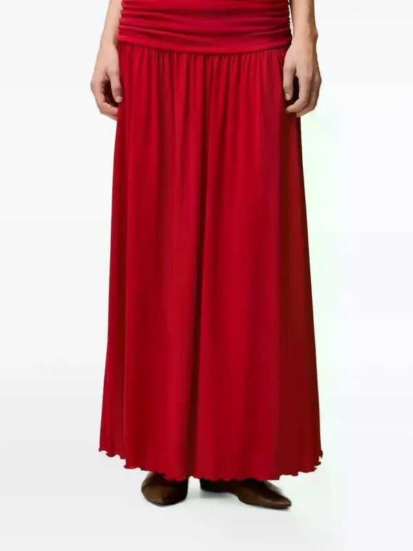 RETORI Draped Jersey Maxi Skirt